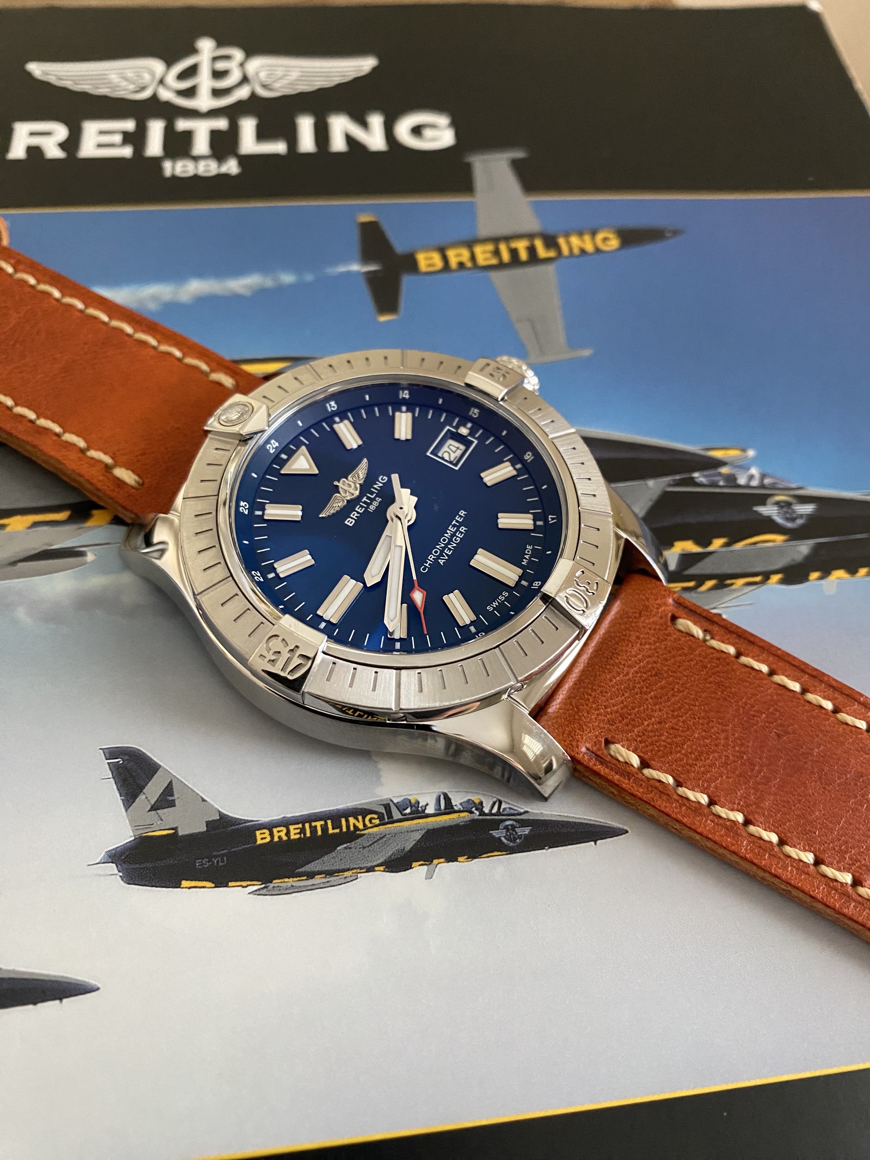 Breitling Avenger 43 Blue A17318 | WatchCharts Marketplace
