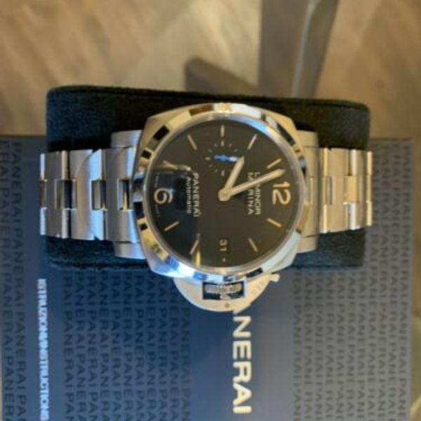 Panerai Luminor Marina Automatic Acciaio 42mm Black Men's Watch ...