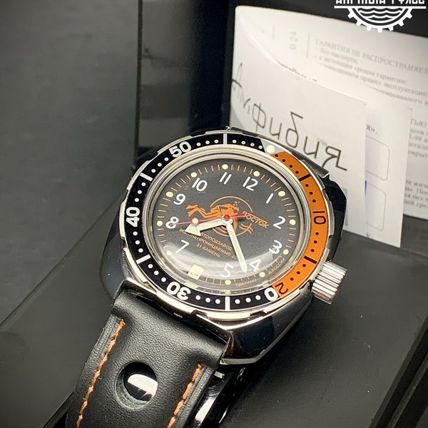 Vostok Amphibia Force 710 Orange Scuba Dude. Brand New. Sent from ...