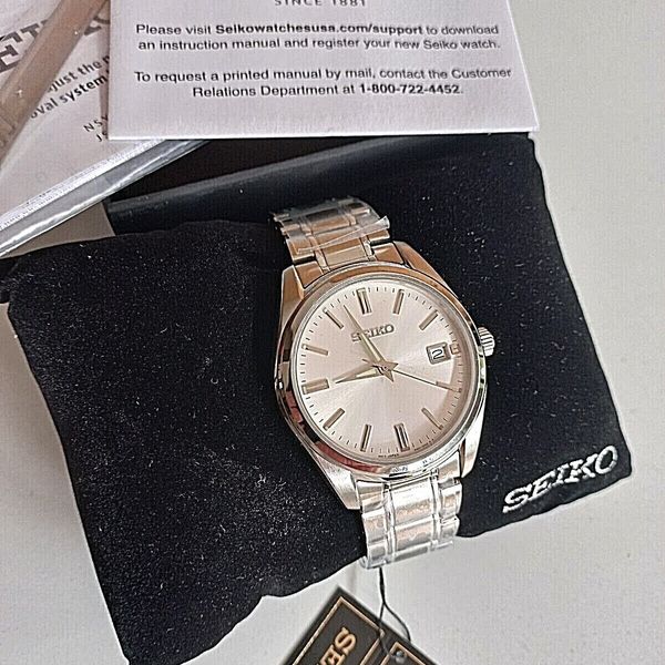 Men's SEIKO Sapphire Crystal Polished S/S Case Cal. 6N52 100M Wrist ...