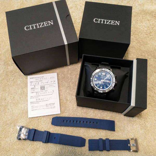 MINT Citizen GPS Solar Sapphire Titanium Diver $700! | WatchCharts ...