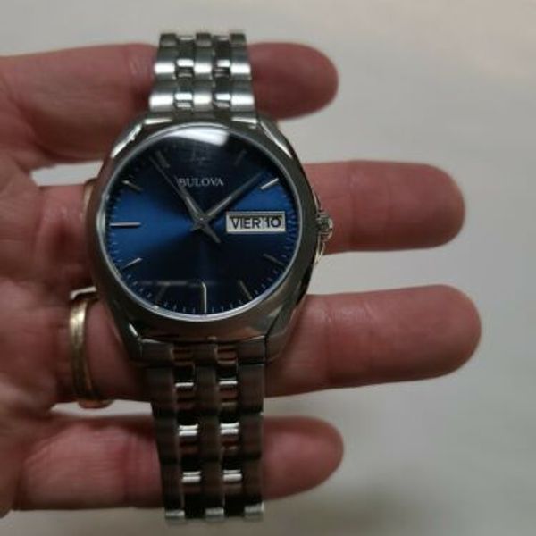 Bulova Men's Watch 96C129 Silver Color Band W32 | WatchCharts Marketplace