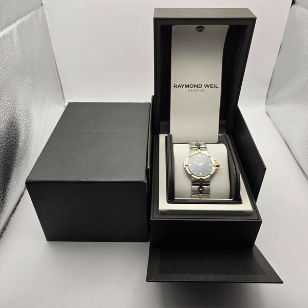 RAYMOND WEIL PARSIFAL MENS WATCH 9190 2-TONE SWISS QUARTZ WITH DIAMONDS ...