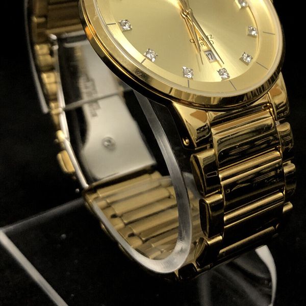 Citizen Mens Quartz Crystal Accent Gold Tone Watch G111-S112702 ...