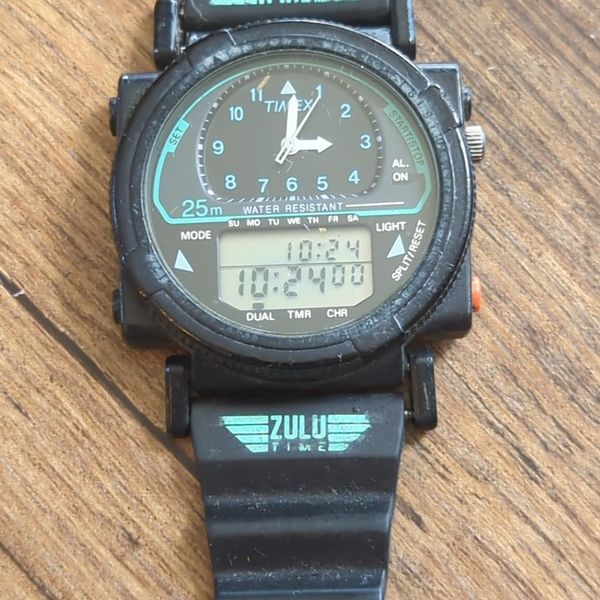 Timex Zulu 633 - Analog Digital Watch AnaDigi - Classic Vintage Retro ...
