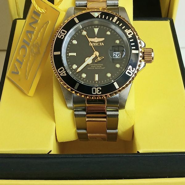Invicta 40mm Pro Diver Two Tone Stainless Steel Watch | WatchCharts ...