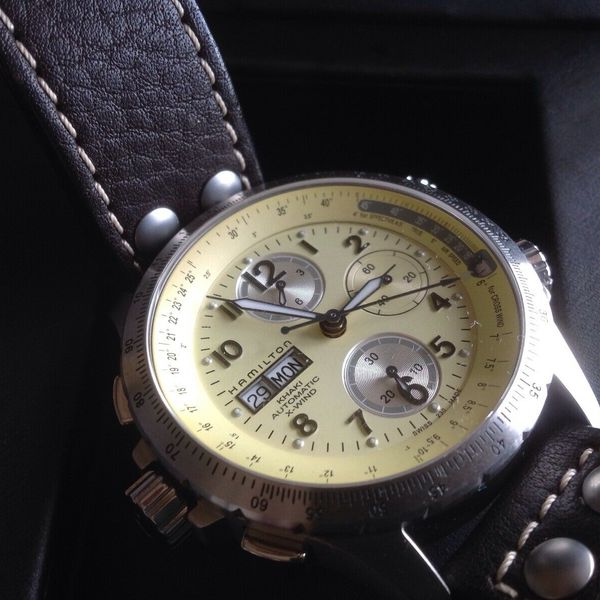 HAMILTON KHAKI CROSSWIND PILOTS AUTOMATIC WATCH 44MM IMPRESSIVE H776660 ...