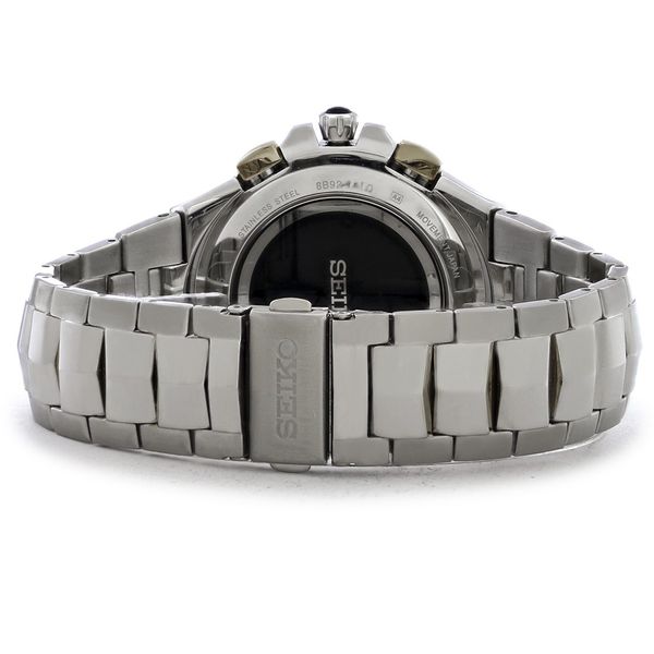 Seiko Coutura Solar Men's World Time Two-Tone Chronograph Quartz Watch ...