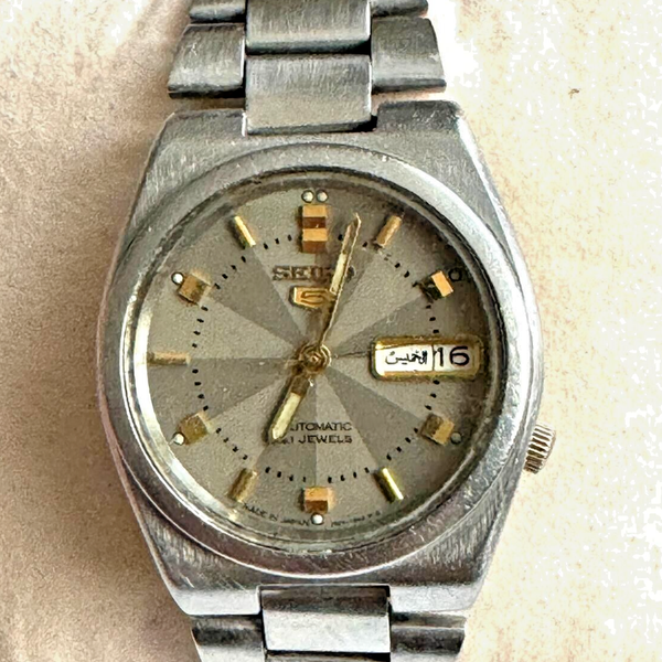 Vintage Seiko 5 Automatic 21 Jewels Men Watch 7S26, Day/Date, Used. J-22 | WatchCharts Marketplace