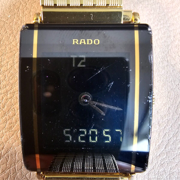 Rado DiaStar Multifunction Integral 193.0456.3 Ana/Digi Quartz Tank - 27mm | WatchCharts Marketplace