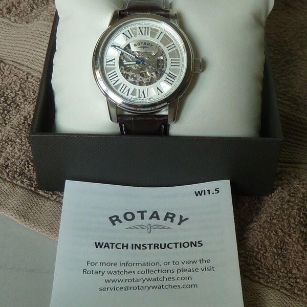 ROTARY SKELETON WATCH NEW & BOXED | WatchCharts Marketplace