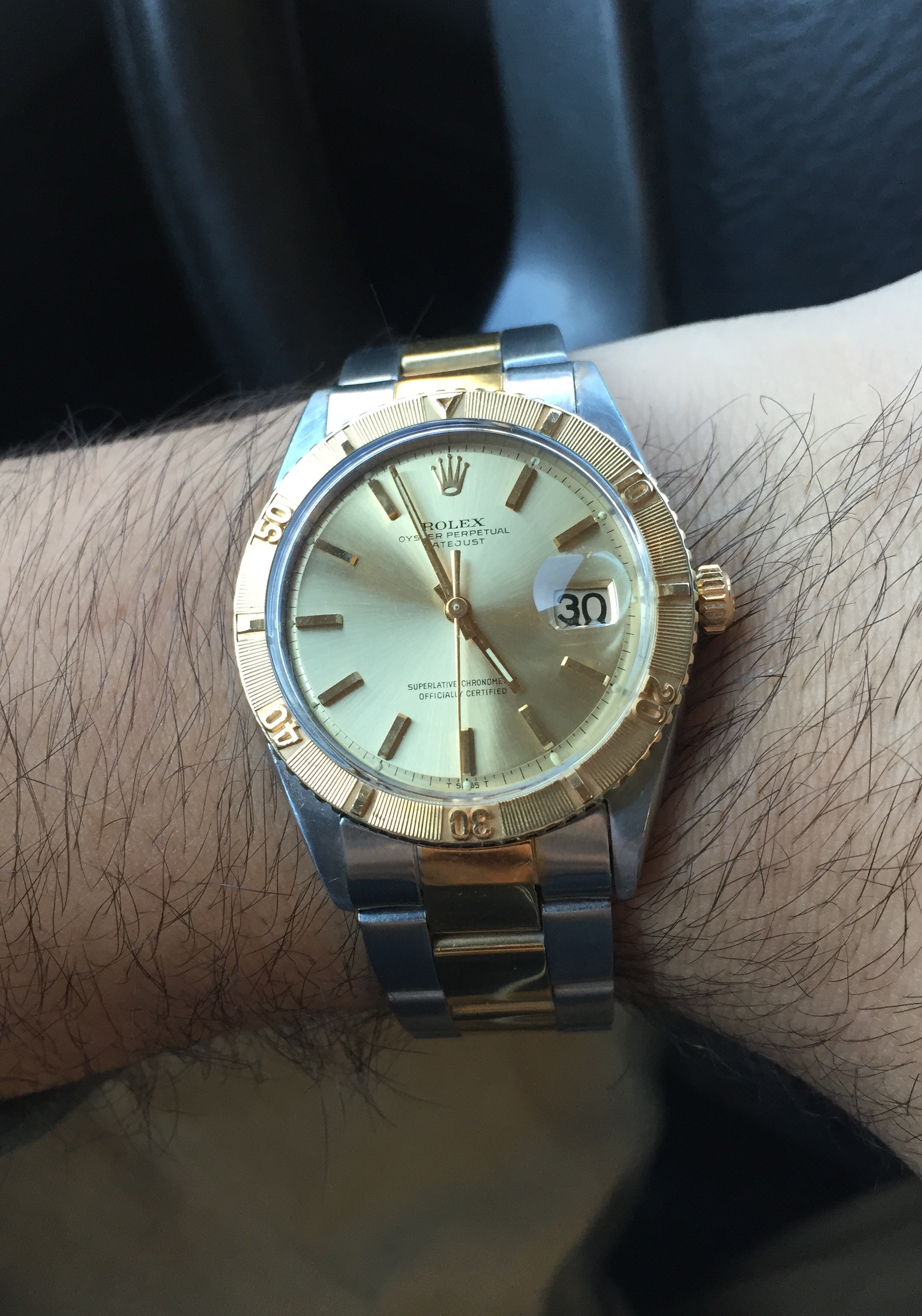 FS: Rolex 1625 Vintage Turn-O-Graph Thunderbird Datejust two-tone 14K ...