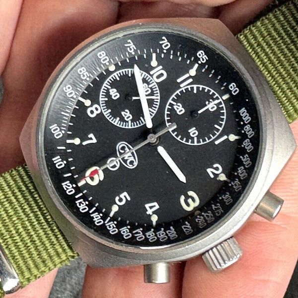 CWC Royal AIR FORCE Military Issue 41mm CHRONOGRAPH ORIGINAL DIAL ...