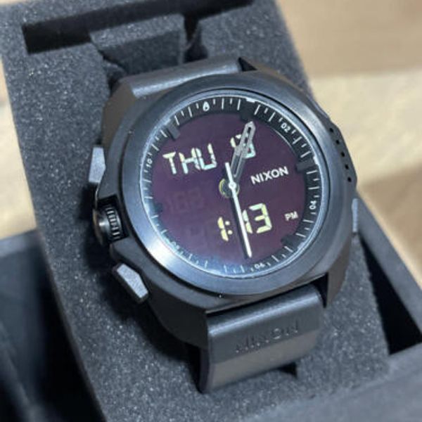 NIXON Ripley A1267 Analog and Digital Mens Watch for Men, Black ...
