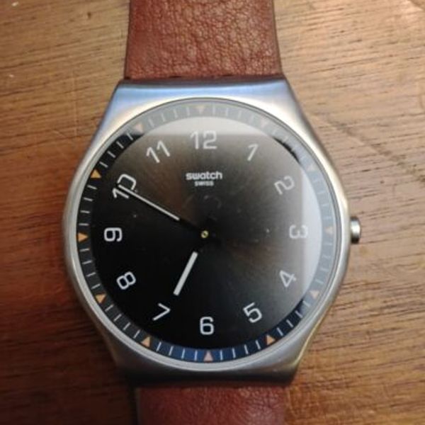 Swatch SKINEARTH Leather Band And Original Silicone Band | WatchCharts ...