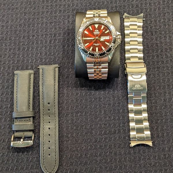 [$275 USD] FS : Orient Kamasu Red Dial Automatic Dive Watch with ...