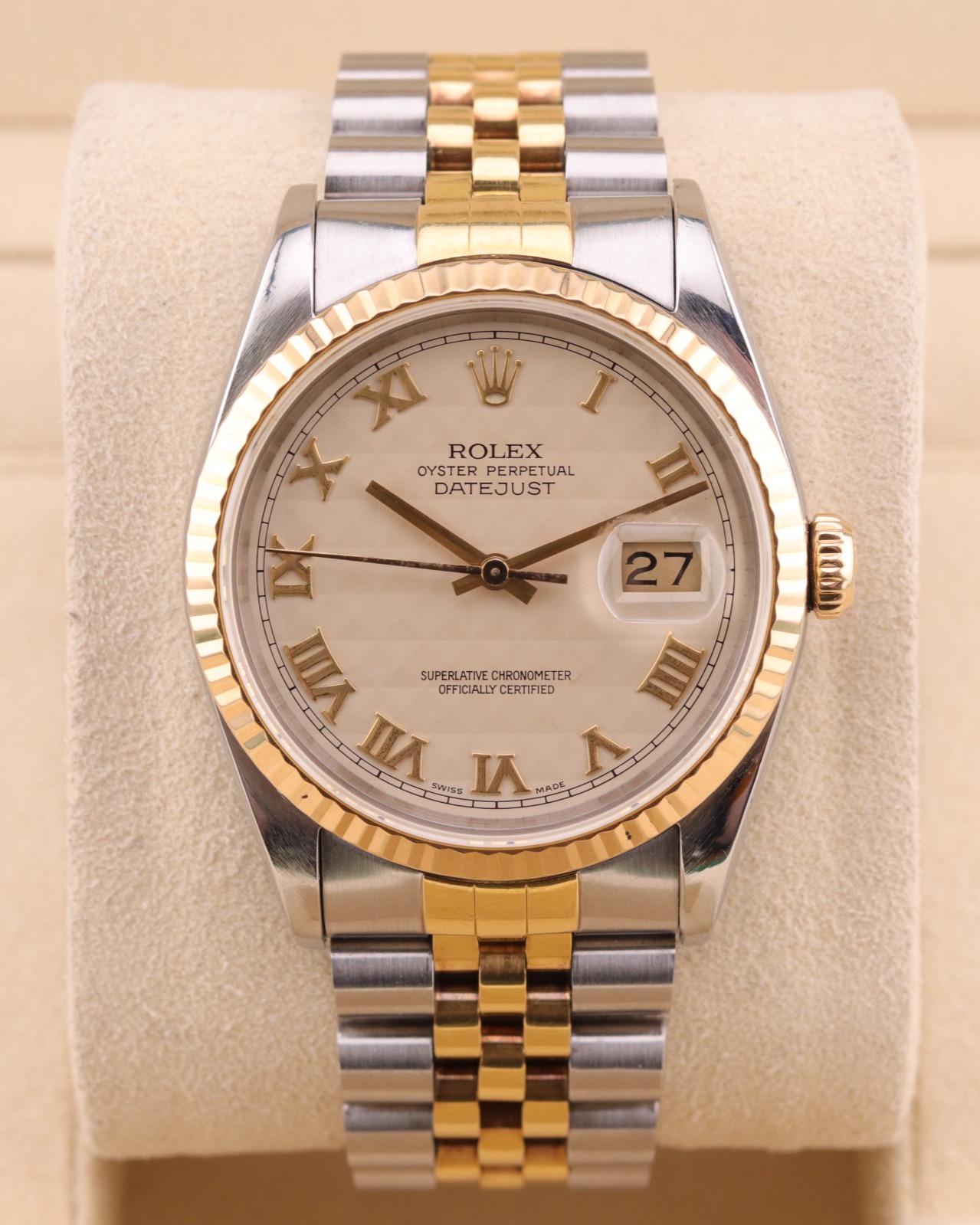 [WTS] 1993 Rolex Datejust 16233 Ivory Pyramid Dial | WatchCharts ...