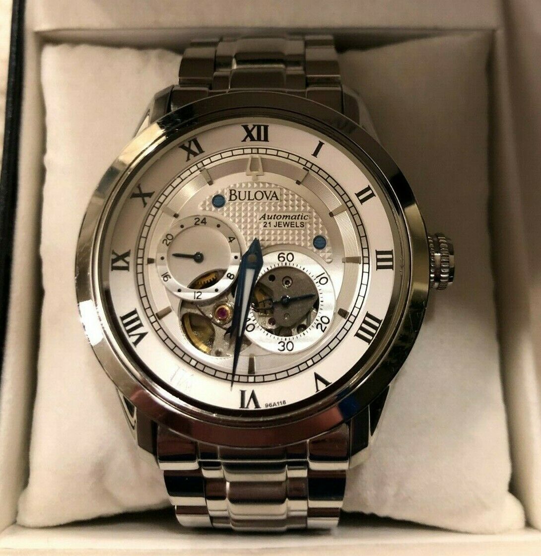 Limited Release Bulova Men's BVA Automatic Skeleton 42mm Watch 96A118 - 21 Jewel | WatchCharts ...