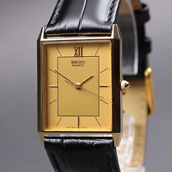 Vintage 1985 Seiko Chariot 9021-5290 Gold Nickel Tank Quartz Mens Watch JAPAN | WatchCharts ...