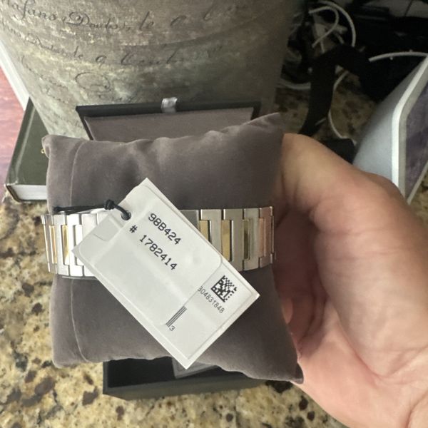 Bulova 98H18 38mm Two-Tone Stainless Steel Case with Two-Tone Stainless ...