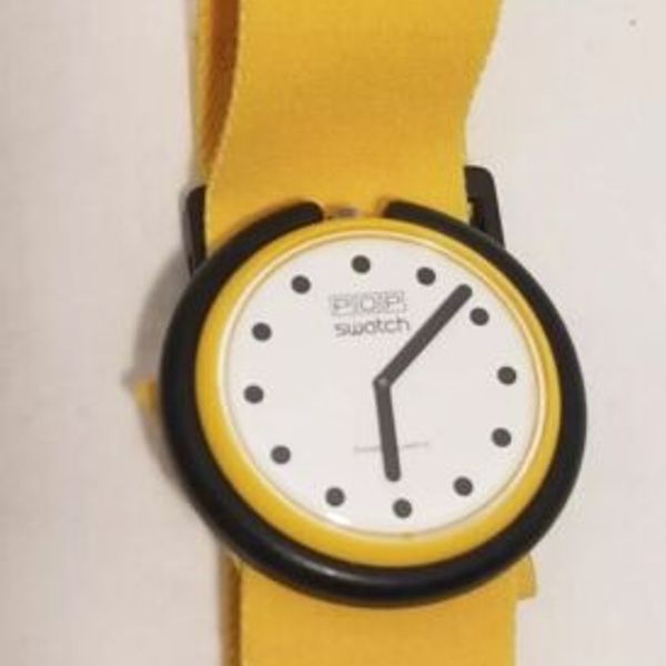 Vintage 1987 POP SWATCH Watch ~Burning Sun~Swiss Quartz Movement ...
