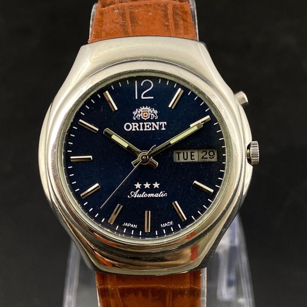 Vintage Orient Automatic 21 Jewel Cal.46943 Day Date Men's Wrist Watch ...
