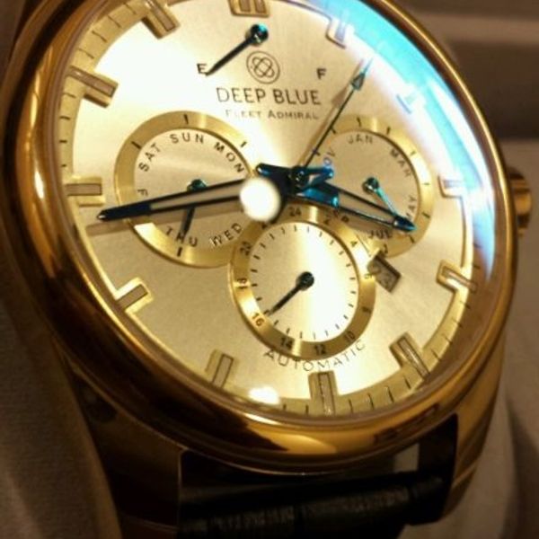 FS: REDUCED PRICE Deep Blue Fleet Admiral Gold Tone with 23k Gold tone ...