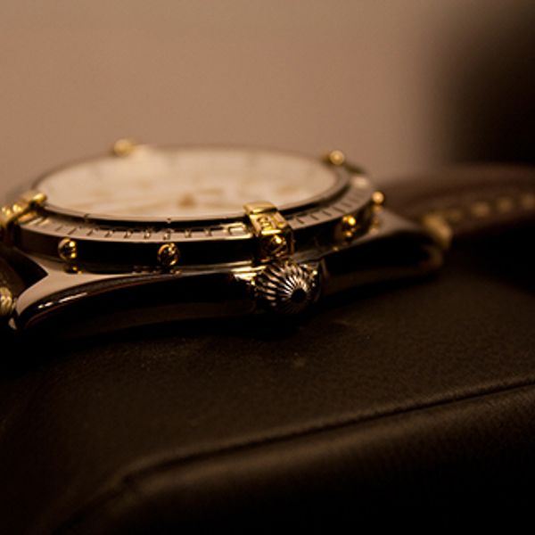 Breitling Antares (~1996) SS/18k, Very Clean, White Dial; Great starter ...