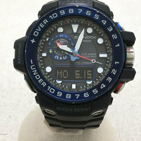 CASIO G-SHOCK Gulf Master GWN-1000B-1AJF Solar Powered Radio Black ...