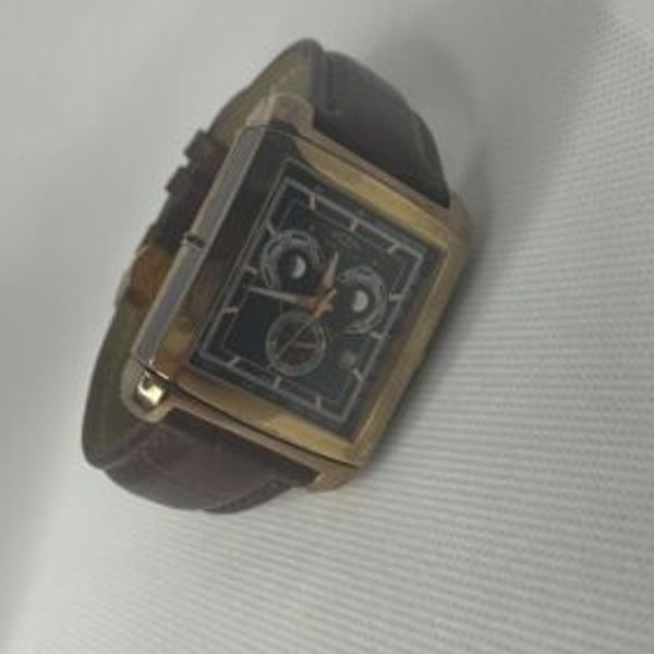 Rotary Evolution tz-2 Chronograph reversible Leather band FOR REPAIR ...