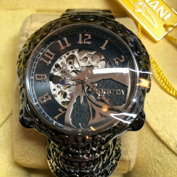 Invicta Collectors 50mm Watch Artist Skull Skeleton Model 31907 SS NEW ...