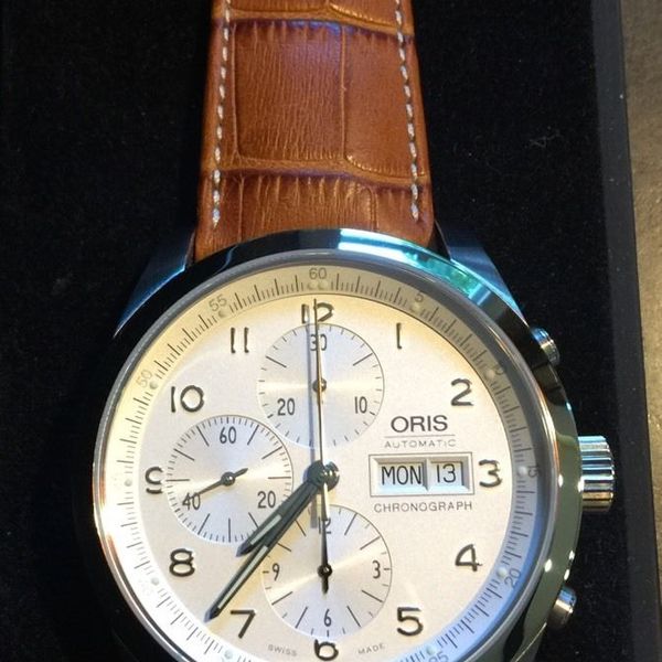 FSOT Rare Oris XXL 7515 Day-Date Chrono w/ Oris Silver Rotor ...