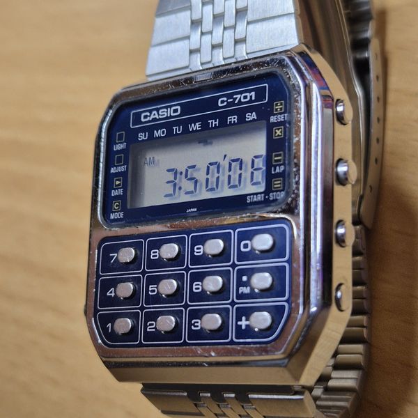 Casio C-701 Vintage Calculator LCD Watch MALFUNCTION | WatchCharts ...
