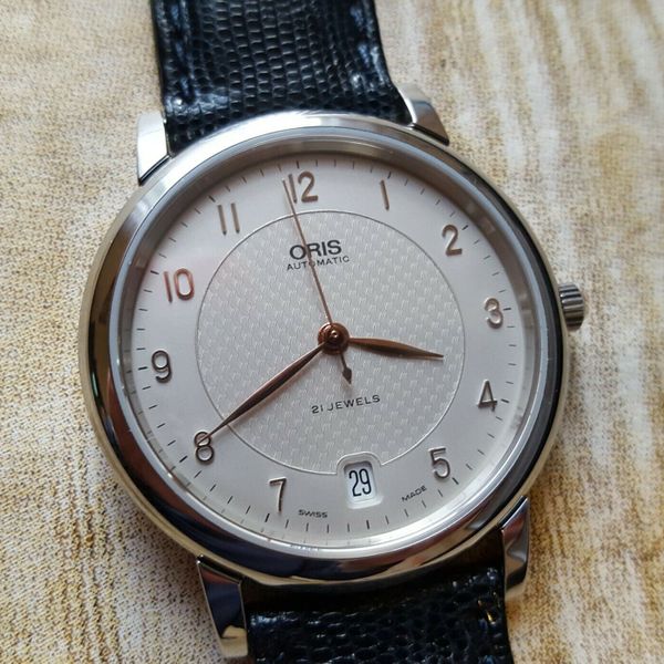 ORIS Classic Date 7468 Automatic - 35mm - RARE Vintage - 21j - NEW old ...