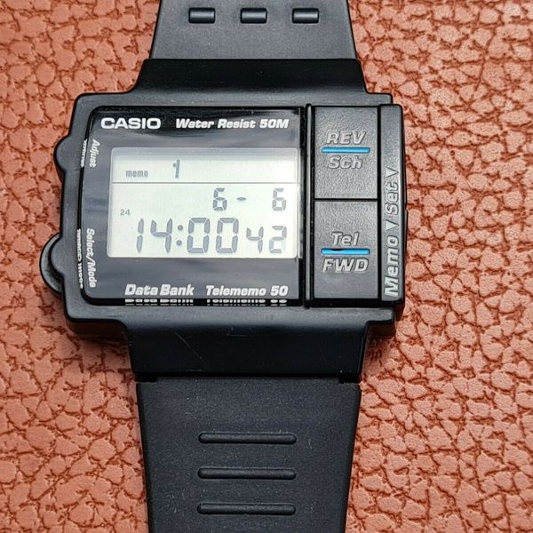 Rare Vintage Casio DB-57W 1225 Telememo 50 in great condition made in ...