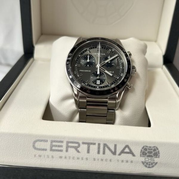 Certina DS-2 Precidrive Chronograph Wrist Watch Gray Dial. | WatchCharts Marketplace