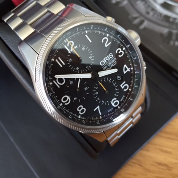 SOLD ORIS Big Crown Pro pilot Chronograph (Full Kit) Like New (Reduced ...