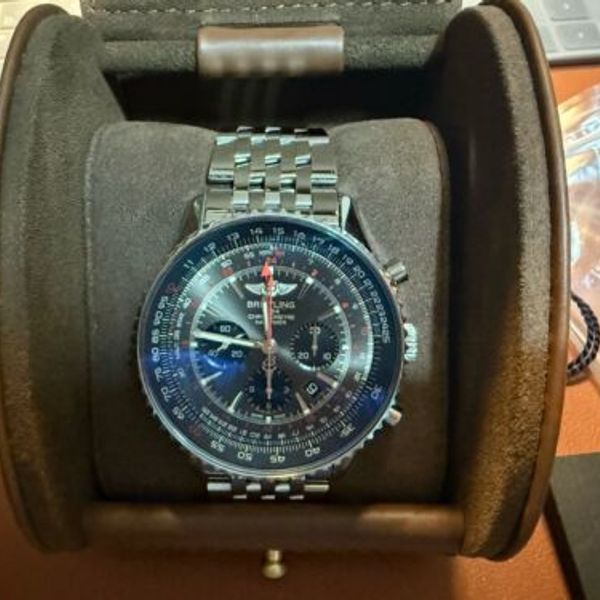 Breitling Navitimer Men's Black Watch - 48mm GMT limited black face ...