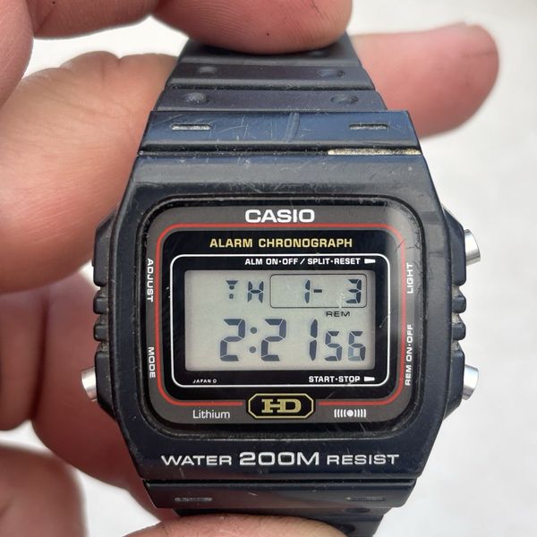 Vintage Casio Digital Watch Alarm Chronograph 200m Watch Casio DW-260 ...