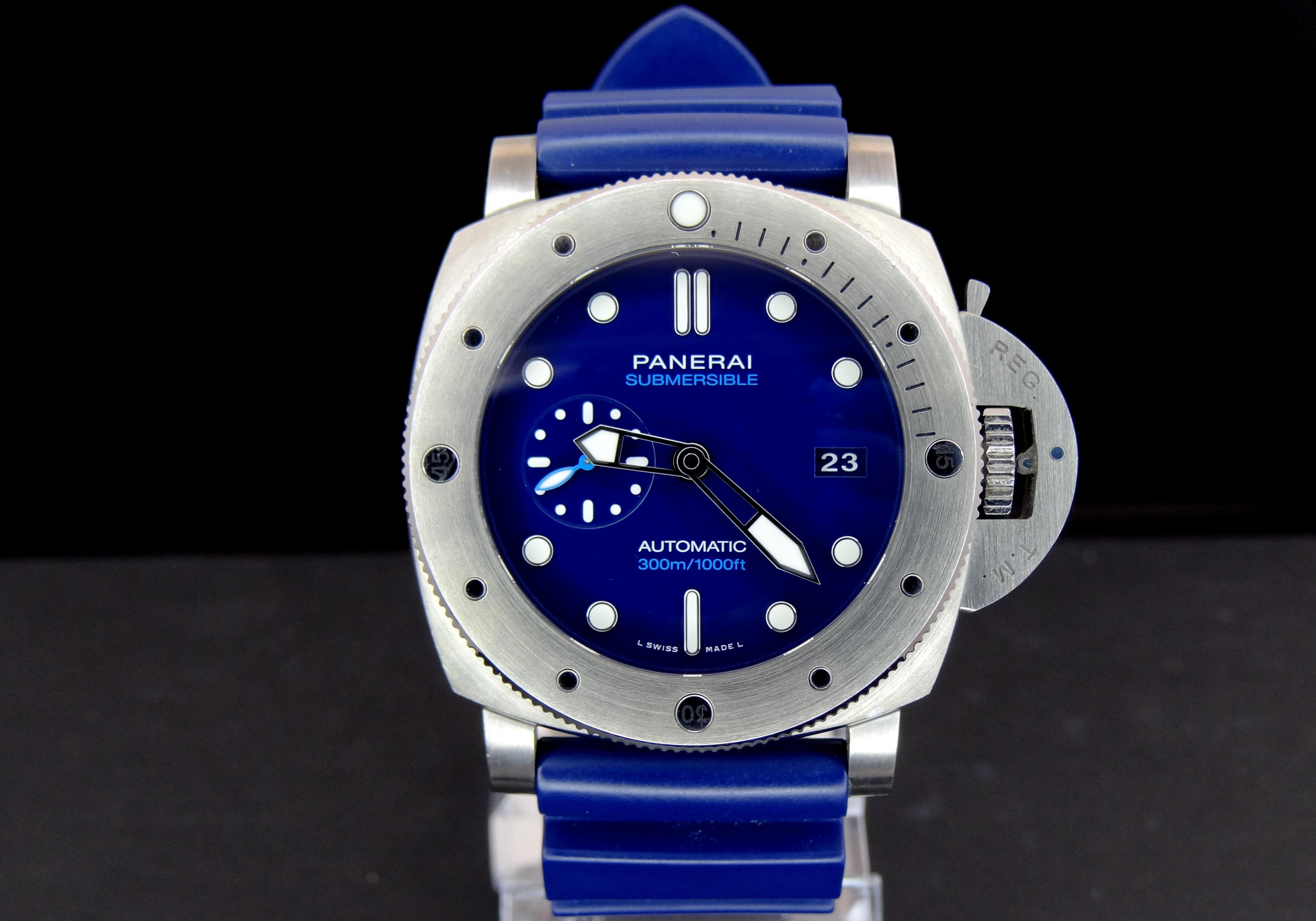 FS: Panerai pam00692 Luminor Submersible 1950 BMG-tech B/P with blue ...