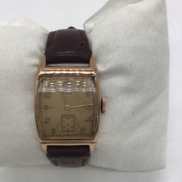 VINTAGE 1942 Elgin Tank Watch WORKING | WatchCharts Marketplace