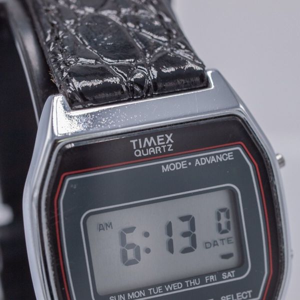 Mint 1989 - Timex Quartz LCD Digital Men's Wrist Watch w/ New Strap ...