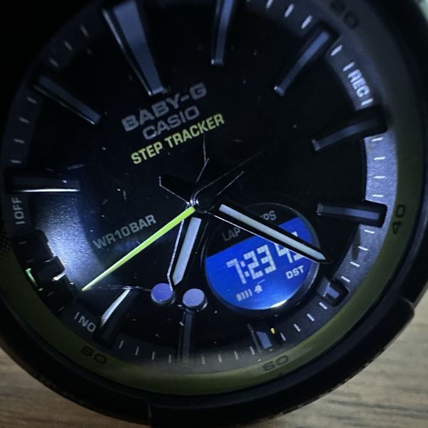 Casio Baby-G Step Tracker Model BGS-100 Black Wristwatch - 5520 ...