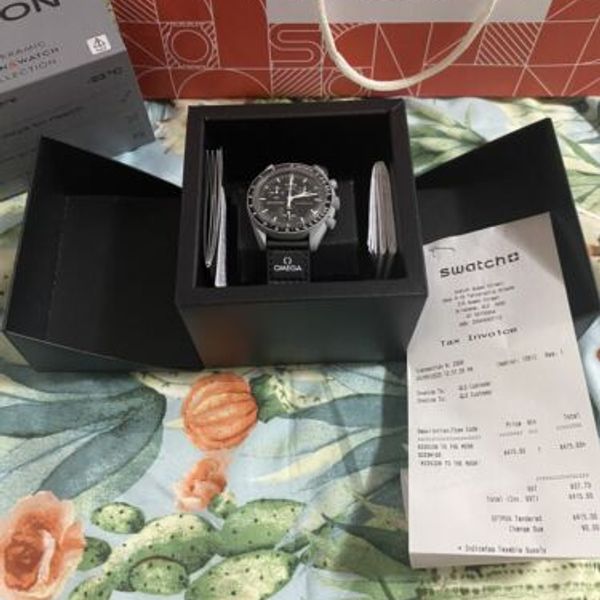 Swatch x Omega Bioceramic Moonswatch Mission to the Moon, SO33M100 ...