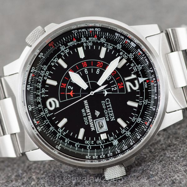 FS: Citizen Nighthawk Eco-Drive Promaster GMT on Bracelet, BJ7000-52E ...
