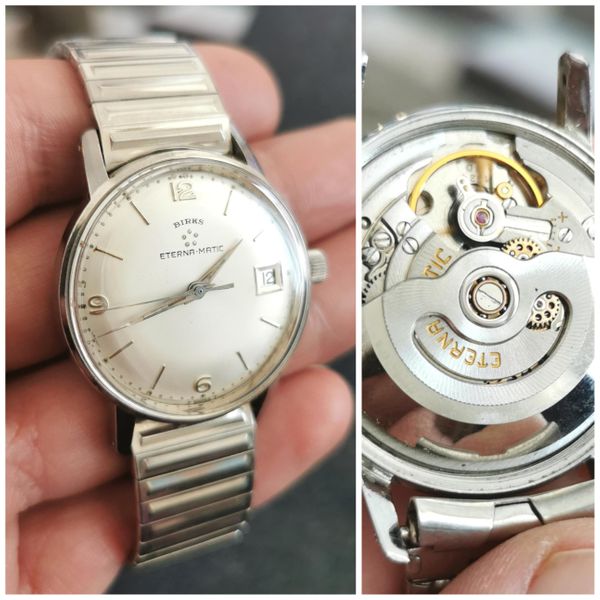 [WTS] Gorgeous vintage Birks Eterna-Matic 34mm stainless | WatchCharts