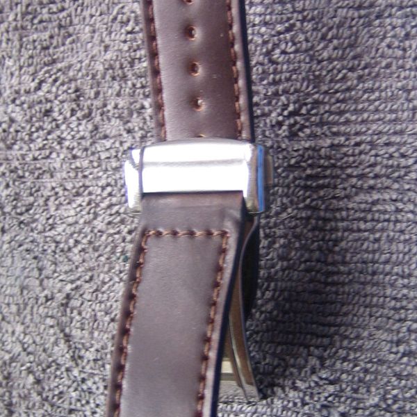 CHRISTOPHER WARD HAND STITCHED SHELL CORDOVAN LEATHER DEPLOYANT WATCH ...