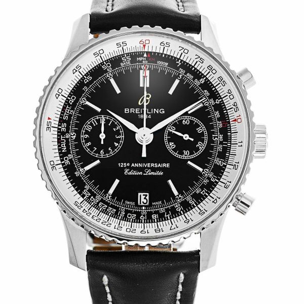 BREITLING NAVITIMER 125TH ANNIVERSARY MODEL # A26322 Limited Edition ...