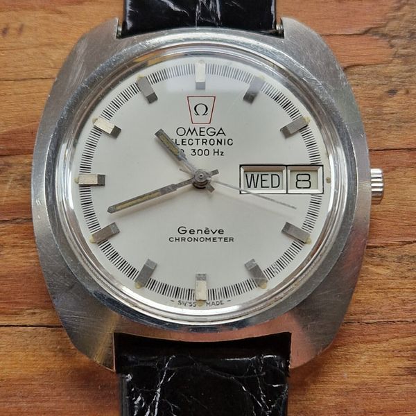 1972 Omega Geneve F300Hz "Hummer" Chronometer - Silver Dial - Model 198 ...