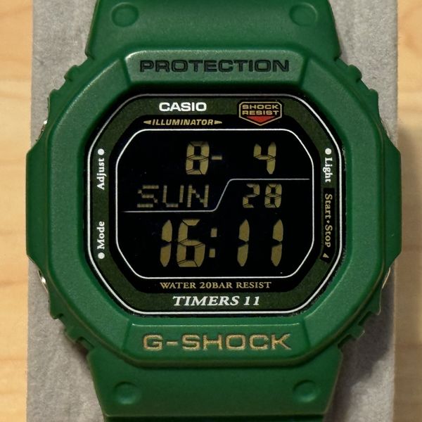[WTS] Casio G-Shock DW-56RTB-3 Referee Timers Square Rare Green Vintage ...